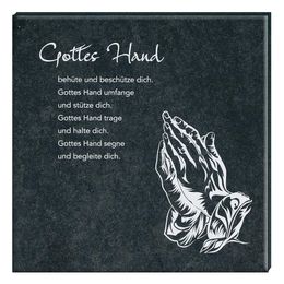 Schiefertafel &raquo;Gottes Hand&laquo;
