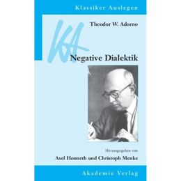 De Gruyter Theodor W. Adorno: Negative Dialektik