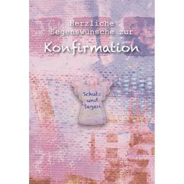 Gl&uuml;ckwunschkarte Herzliche Segensw&uuml;nsche zur Konfirmation (5 St&uuml;ck)