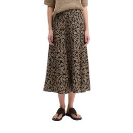 Marc O'Polo MARC O'POLO Damen Webrock "aus gl&auml;nzendem Viskose-Mix"dunkelblau, Gr. 40, unifarben, Obermaterial: 83% Viskose, 17% Polyamid, R&ouml;cke
