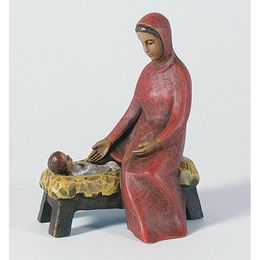 Krippenfigur &raquo;Maria mit Kind in der Krippe&laquo;