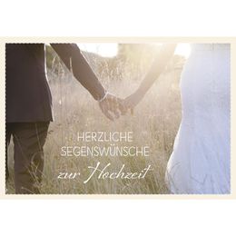 Gl&uuml;ckwunschkarte Herzliche Segensw&uuml;nsche zur Hochzeit (6 St&uuml;ck)