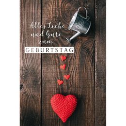 Gl&uuml;ckwunschkarte Alles Liebe und Gute zum Geburtstag (6 St&uuml;ck)