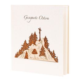 Osterkarte &raquo;Kreuz im Gebirge&laquo;