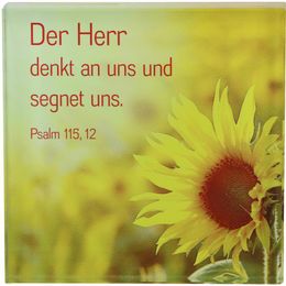 Glastafel - Der Herr denkt an uns (1 St&uuml;ck)