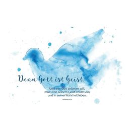 Gl&uuml;ckwunschkarte zur Firmung - Denn Gott ist Geist (6 St&uuml;ck)