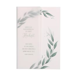 Gl&uuml;ckwunschkarte - Herzliche Gl&uuml;ckw&uuml;nsche zu eurer Hochzeit (6 St&uuml;ck)