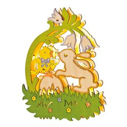 Holzdekoration &raquo;Frohe Ostern&laquo;