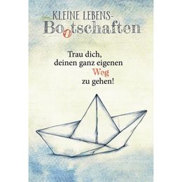 Klappkarte Kleine Lebens-Bootschaften (6 St&uuml;ck)