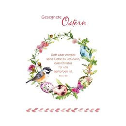 Gl&uuml;ckwunschkarte - Gesegnete Ostern (6 St&uuml;ck)