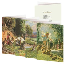 4er-Set Osterkarten &raquo;H&auml;schen&laquo;