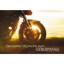 Gl&uuml;ckwunschkarte Die besten W&uuml;nsche zum Geburtstag (6 St&uuml;ck)