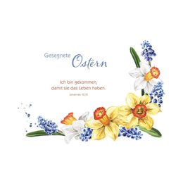 Gl&uuml;ckwunschkarte - Gesegnete Ostern (6 St&uuml;ck)