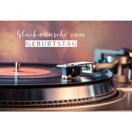 Gl&uuml;ckwunschkarte Gl&uuml;ckw&uuml;nsche zum Geburtstag (6 St&uuml;ck)