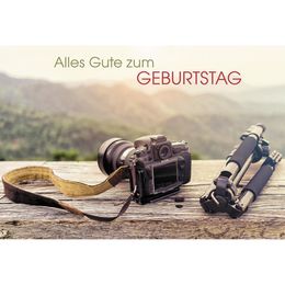 Gl&uuml;ckwunschkarte Alles Gute zum Geburtstag (6 St&uuml;ck)