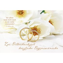 Zur Silberhochzeit herzliche Segensw&uuml;nsche