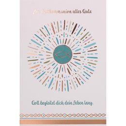 Gl&uuml;ckwunschkarte - Zur Erstkommunion alles Gute (6 St&uuml;ck)