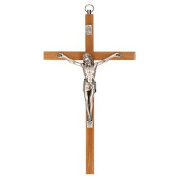 Holzkreuz mit Metallkorpus (1 St&uuml;ck)