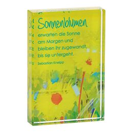 Glasquader &raquo;Sonnenblumen&laquo;