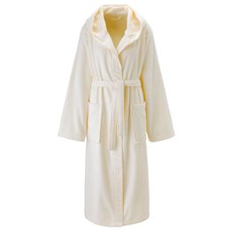 Unisex-Bademantel OTTO HOME, L:125cm, beige, Veloursfrottier, Hausm&auml;ntel, "Regona, Hotelbademantel, Morgenmantel, Standardl&auml;nge & &Uuml;berl&auml;nge", Damen &