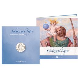 Geschenkset mit Christophorus-Plakette - Schutz und Segen (1 St&uuml;ck)
