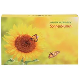 Gru&szlig;karten-Geschenkbox - Sonnenblumen (1 St&uuml;ck)