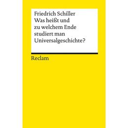 Was heisst und zu welchem Ende studiert man Universalgeschichte?