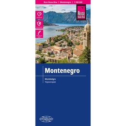 Reise Know-How Landkarte Montenegro 1:160.000