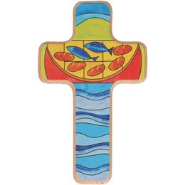 Kinderholzkreuz - Brot und Fische (1 St&uuml;ck)