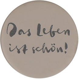 FeinbetonMagnet-Kreis - Das Leben ist sch&ouml;n! (1 St&uuml;ck)