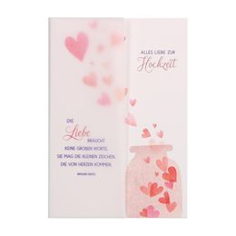 Gl&uuml;ckwunschkarte - Alles Liebe zur Hochzeit (6 St&uuml;ck)
