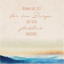 Natursteintafel - Nimm dir Zeit (1 St&uuml;ck)