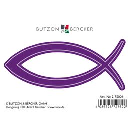 Autoaufkleber Fisch - violett (10 St&uuml;ck)