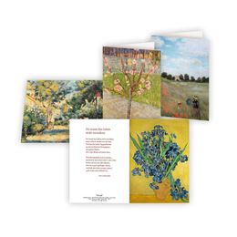 4er-Set Gru&szlig;karten &raquo;Die Blumenwelt der Impressionisten&laquo;