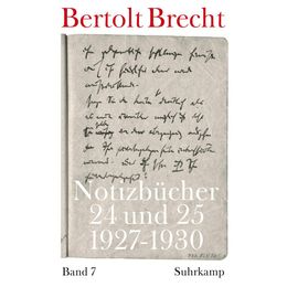 Suhrkamp Verlag AG Notizb&uuml;cher 07