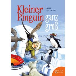 Kleiner Pinguin ganz gro&szlig;