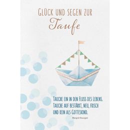 Geldgeschenkkarte - Gl&uuml;ck und Segen zur Taufe (6 St&uuml;ck)