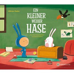 Ein kleiner wei&szlig;er Hase