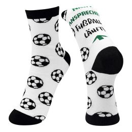 Zaubersocken &raquo;Nicht ansprechen &ndash; Fu&szlig;ball l&auml;uft!&laquo;