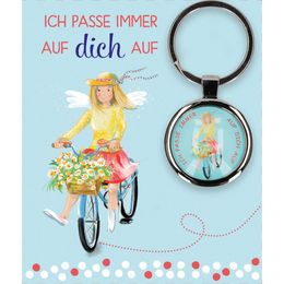 Schutzengel-Schl&uuml;sselanh&auml;nger - Ich passe immer auf dich auf (1 St&uuml;ck)