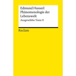 Ph&auml;nomenologie der Lebenswelt