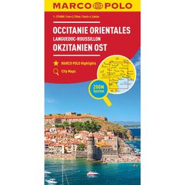 MARCO POLO Karte Frankreich Languedoc-Roussillon 1:275 000