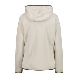 CMP Damen Strickfleecejackecream, off wh, Gr. 40, Obermaterial: 55% Polyester, 45% Baumwolle, Jacken