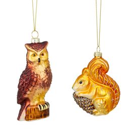 2er-Set Christbaumschmuck &raquo;Waldtiere&laquo;