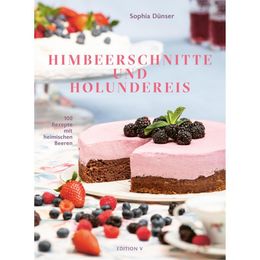 Himbeerschnitte und Holundereis