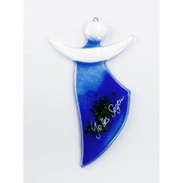 Glasengel blau