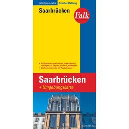 Falk Stadtplan Extra Saarbr&uuml;cken 1:20 000