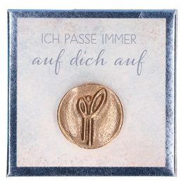 Engel-Plakette aus Bronze - Ich passe immer auf dich auf (1 St&uuml;ck)