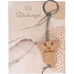 Holz-Schl&uuml;sselanh&auml;nger - Dein Schutzengel (1 St&uuml;ck)