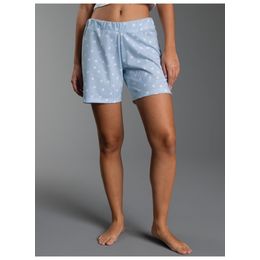 TRIGEMA Damen Bermudas "TRIGEMA Shorts mit Allover "Punkt" Muster"horizont, Gr. L, Single Jersey, 100% Baumwolle, Hosen